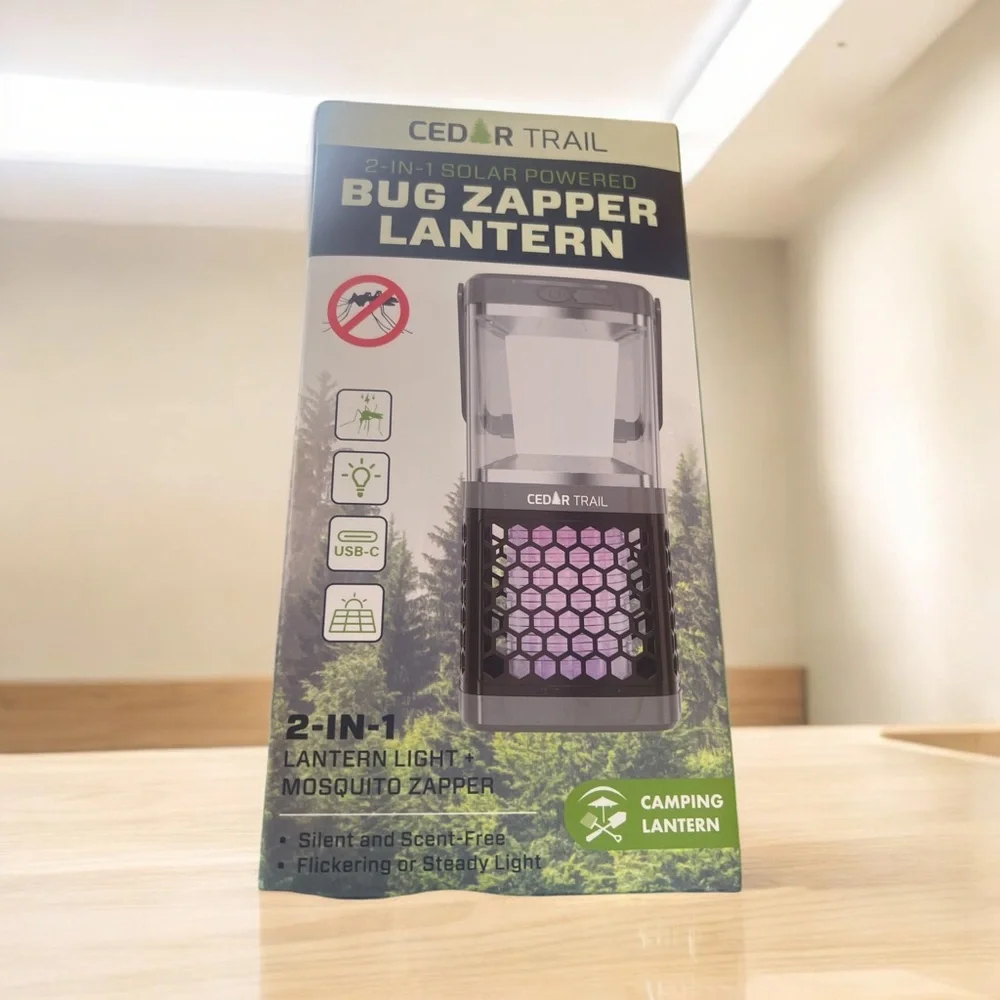 cedar trail | Other | New In Box Solar Powered Camping Lantern With Bug ...